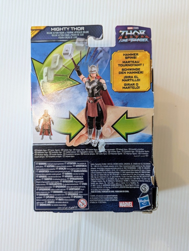 Marvel Studios' Thor: Love and Thunder Mighty Thor Toy 6 inch scale W ...