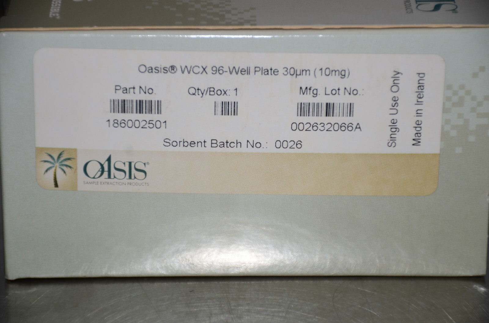 Waters Oasis WCX 96-well Plate 10mg Sorbent 30µm Particle 186002501 for ...