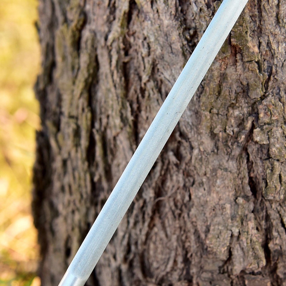 13”Diamond Sharpener Rod Kitchen Knife Sharpening Stick Damascus Steel ...