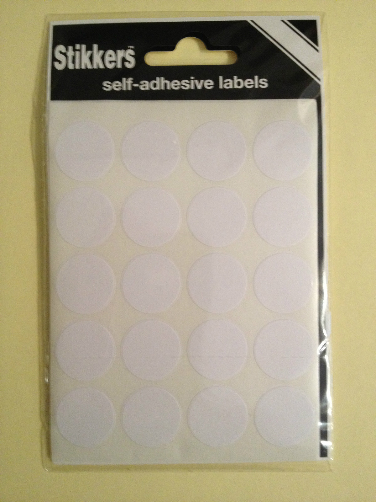 Sticky Blank White Plain Labels (2 PACKS) Self Adhesive Address Labels ...
