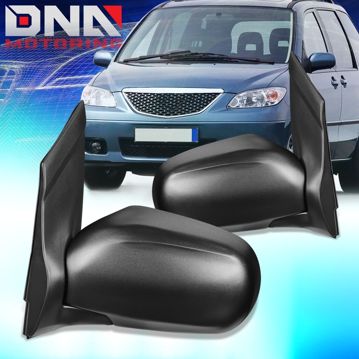 FOR 2000-2006 MAZDA MPV PAIR OE STYLE POWER HEATED SIDE DOOR MIRROR ...