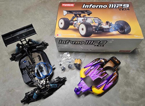 NEW ASSEMBLED KYOSHO INFERNO MP9 TKI4 1/8 NITRO BUGGY KIT 33001 - NEVER ...