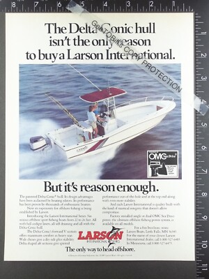 1987 ADVERTISEMENT for Larson International Series offshore sport ...