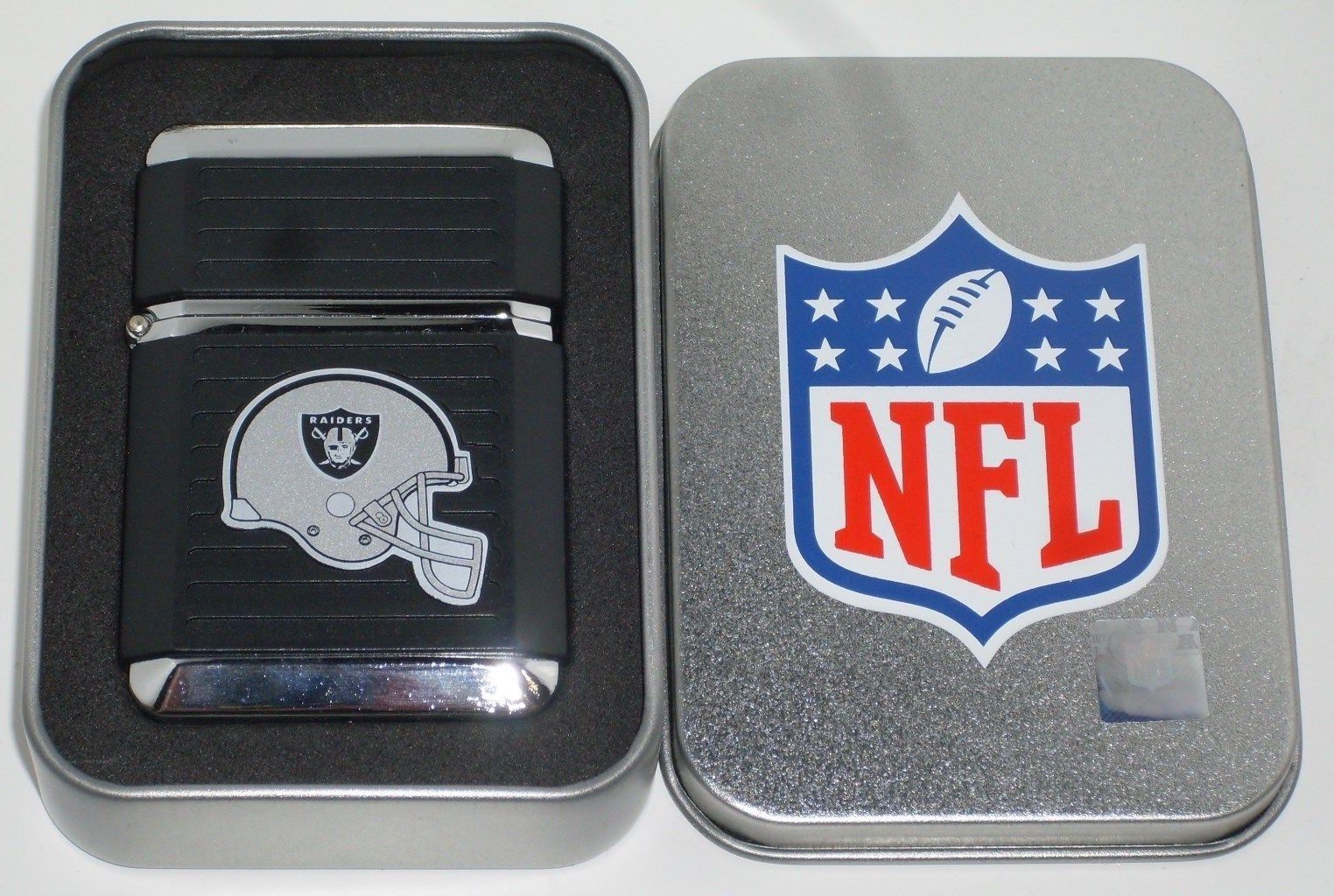 NFL Windproof Refillable Butane Lighter w/Gift Box By FSO -Select Team ...