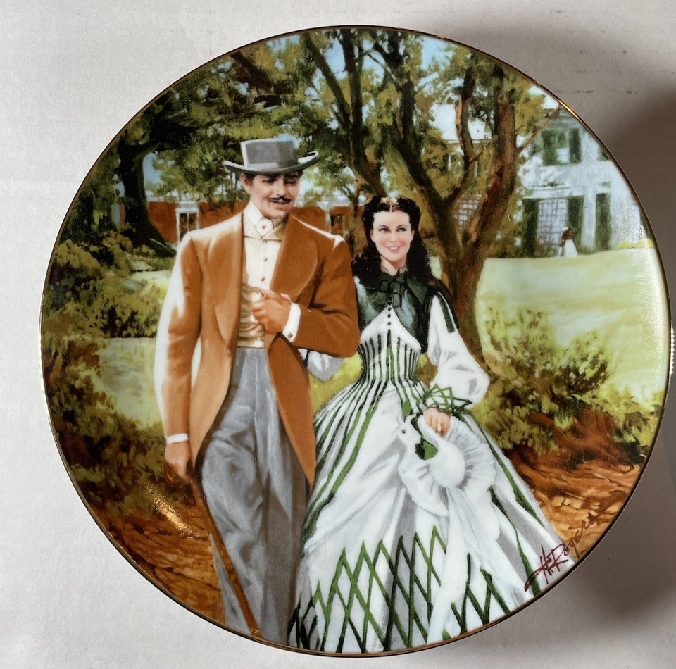 Vintage Gone With The Wind Plates Set Of 2 Collector Plates By W.S ...