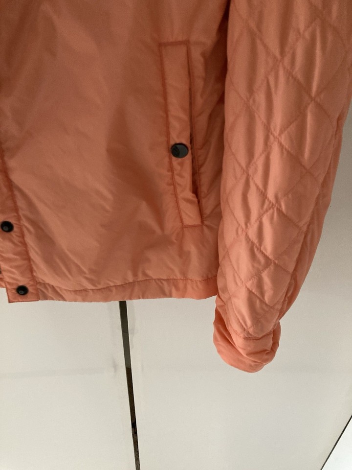Stio Jacket Womens Small Peach Quilted Insulated Snap Front Pertex ...