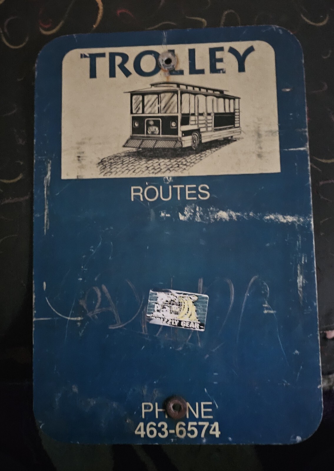 Trolley Sign. 12X18. Broward County Transit Florida. Bus Stop. Unusual ...