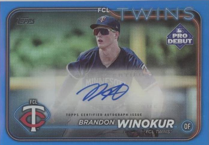 2024 Topps Pro Debut - Brandon Winokur #PD-116 Blue Foil Autographs ...