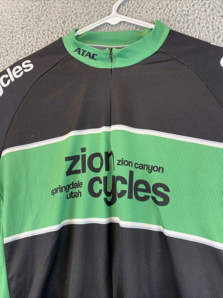 Zion Cycles Men Green Cycling Jersey World Bicycle XL Fitted / 75-24 | eBay