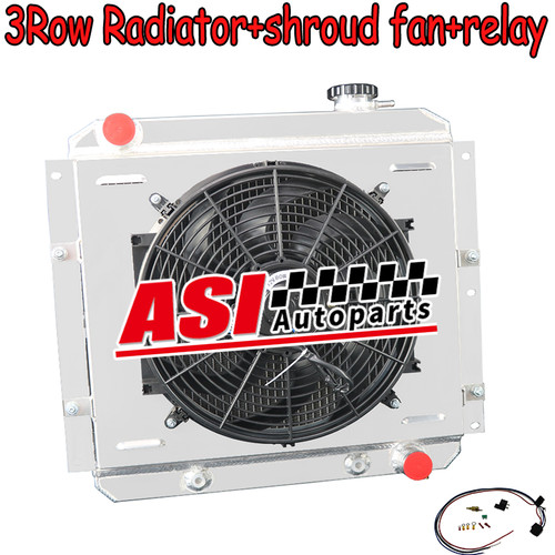 3Rows Radiator shroud fan relay For 1958-84 LandCruiser FJ40 FJ45 3.9L ...