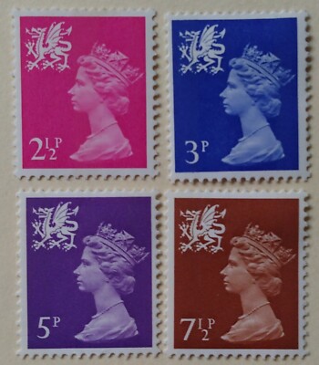Great Britian, Wales Regional Stamps, 1971, sc#13-16, Mint, LH, OG | eBay