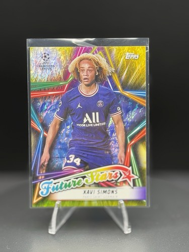 2022-23 Topps Chrome UCL Xavi Simons Future Stars Gold Foilboard 05/50 ...