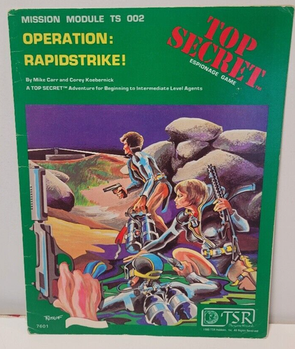 Operation Rapidstrike (Top Secret RPG Module TS002) TSR 7601 | eBay