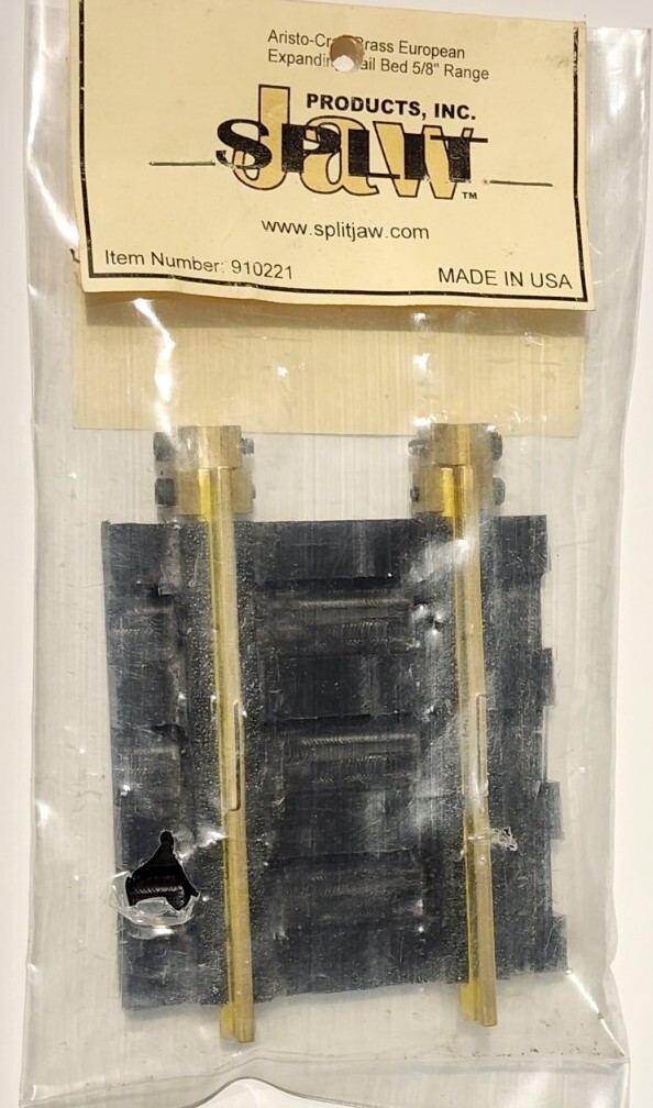 Aristo-Craft G Scale Brass European Expanding Rail Bed 5/8" Range for ...