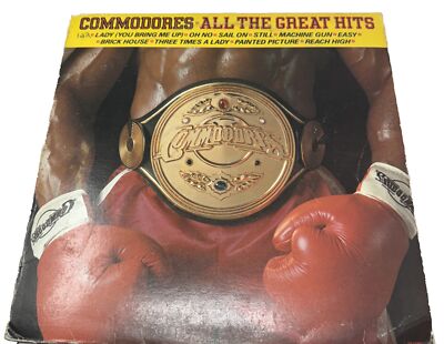 Commodores~All The Great Hits~LP Vinyl~Motown 6028ML~First Press~1982 ...