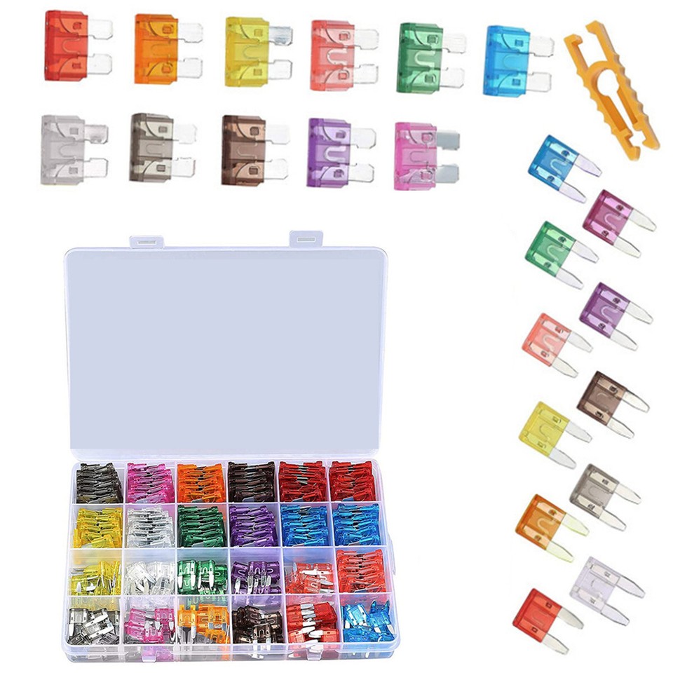 250x Blade Fuse Car Truck Automotive Fuse Assortment Kit Standard ...