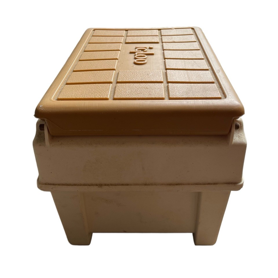 Vintage 80s Little Kool Rest IGLOO Car Console Cooler Tan Can Holder ...