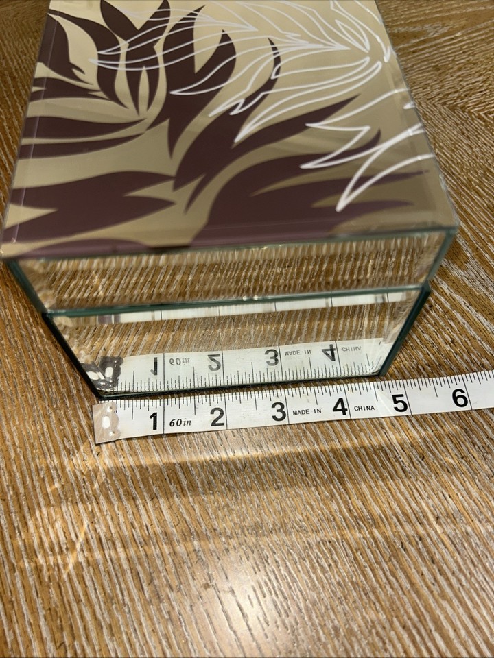 Mirrored Trinket Box - Vanity Jewelry Box | eBay