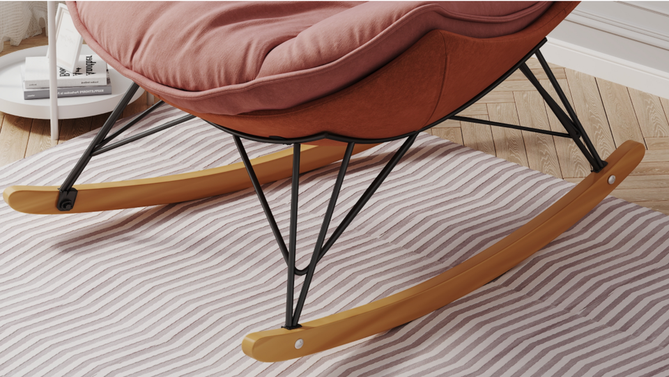 Leisure Sofa Single Rocking Chair, Comfy Sofa Chair for Balcony Leisure ...