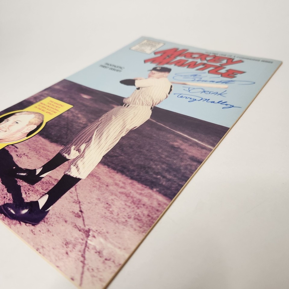 2/2 Magnum Comics Mickey Mantle #1 Signed Joe Sinnott, Joe Orsak Terry ...