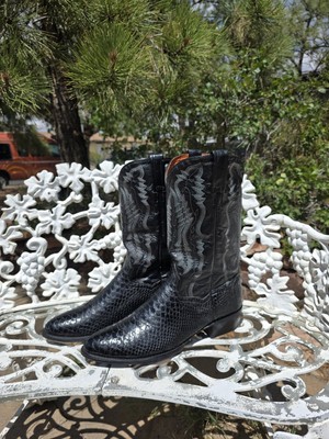 12D GIANT SCALE! BACK CUT PYTHON SNAKESKIN 🔥 VTG CUSTOM COWBOY WESTERN ...