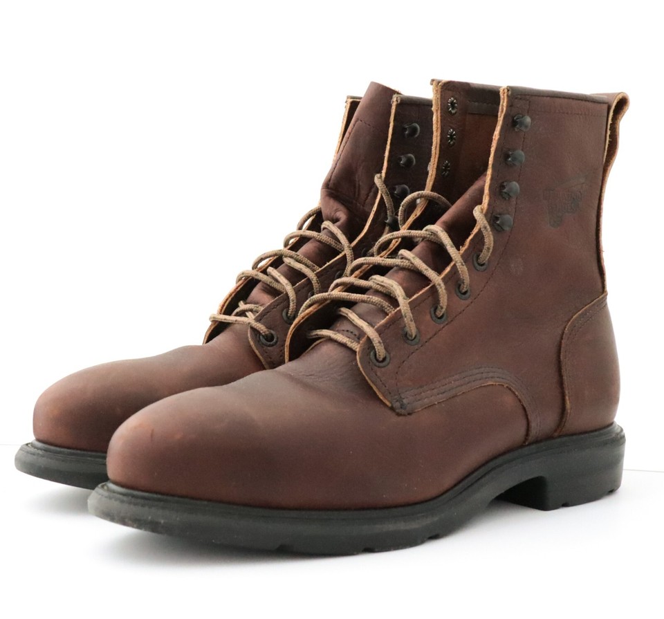 Red Wing 4451 Supersole Brown Steel Toe Discontinued Leather Boots 12B ...