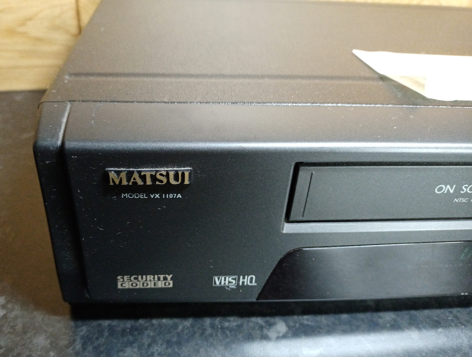 Vintage Matsui VX 1107A Video Casette Tape Recorde & Remote - FOR PARTS ...