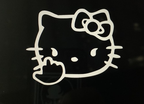 Hello Kitty Middle Finger Wallpaper