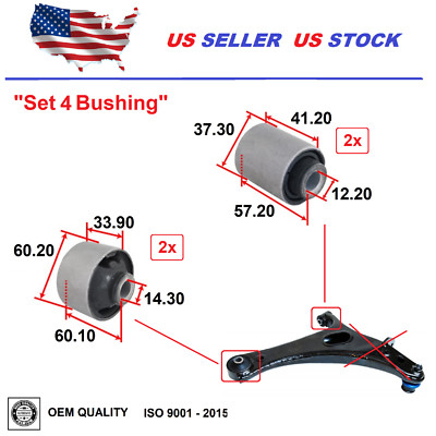 Control Arm Bushing Front For Subaru OUTBACK LEGACY 2010-2014 Set 4 OE ...