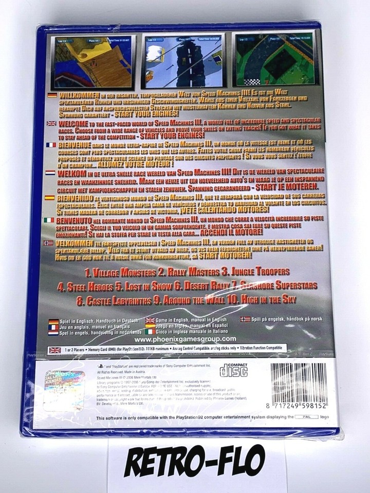 Speed Machines III 3 - PS2 Game Sony Playstation 2 - NEW - PAL - Rare ...