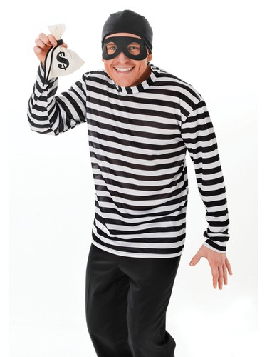 Fancy Dress Shoes Stripe Robber Burglar Prisoner Acessory Convict ...