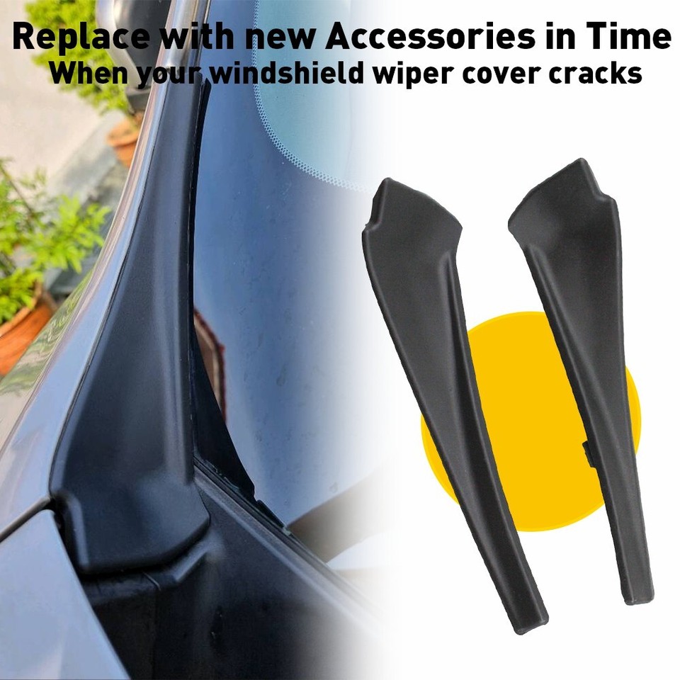 Front Windshield Wiper Side Cowl Extension Cover Trim For 2014-2020 ...
