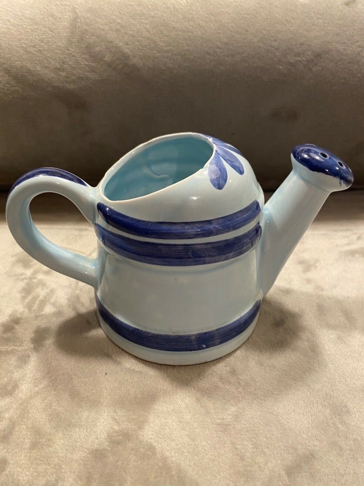 Chadwick-Miller 1974 Ceramic Music Box Watering Can, Windmill, Blue. | eBay