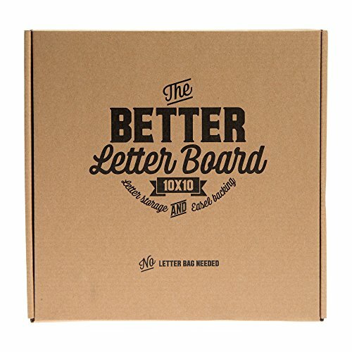The ONLY Letter Board with built-in Storage and Easel Back 10x10 black ...