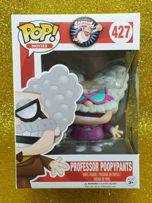 FUNKO POP MOVIES CAPTAIN UNDERPANTS #427 PROFESSOR POOPYPANTS (PINK ...