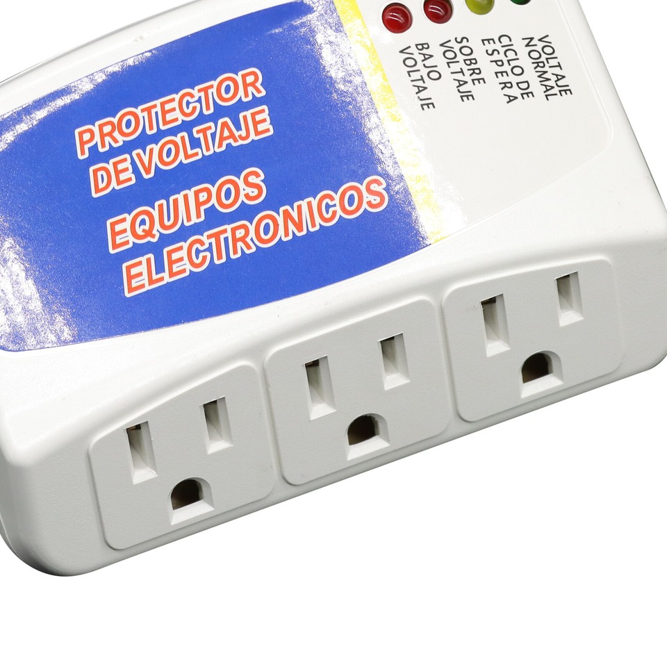 US Voltage Power Surge Protector 120V | 120 V | 11-15 A | White | 1-2 ...