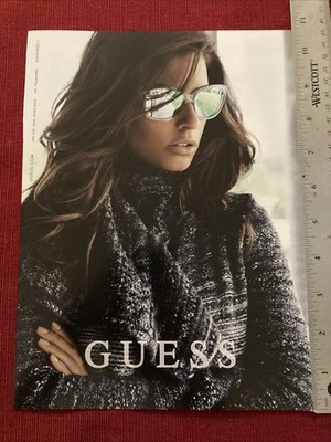 Model Alice Peneaca for Guess Eyewear 2015 Print Ad | eBay