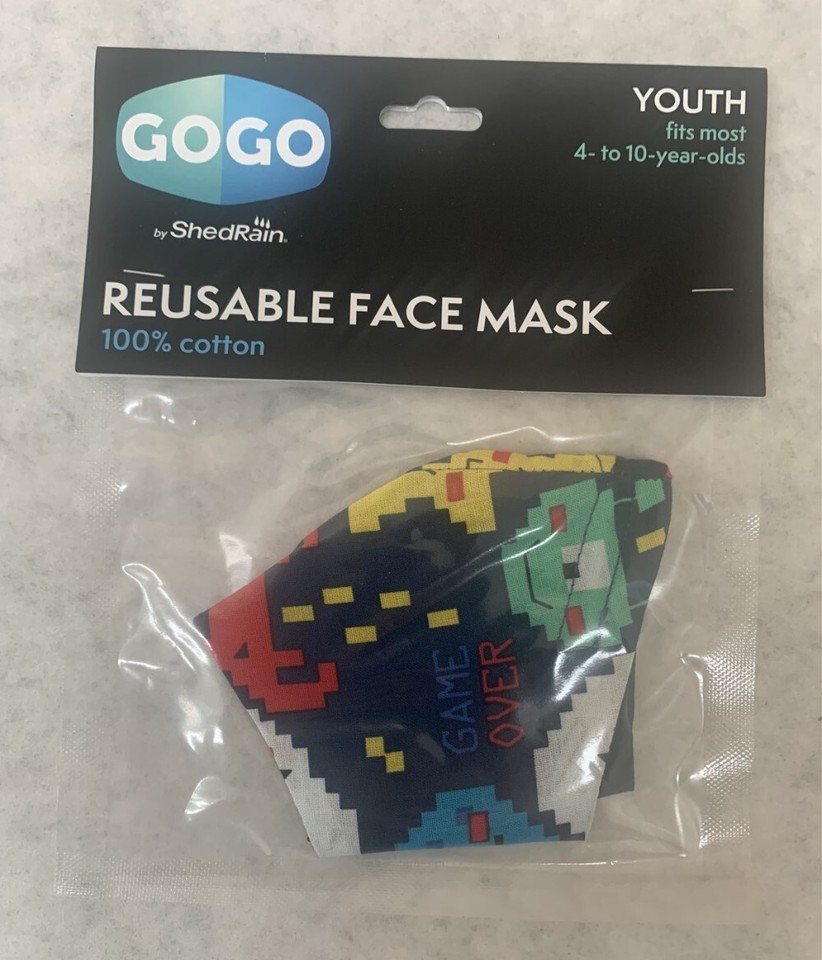 Lot of 5 GOGO by ShedRain Assorted Youth Boys (4-10yr) Reusable Cotton ...