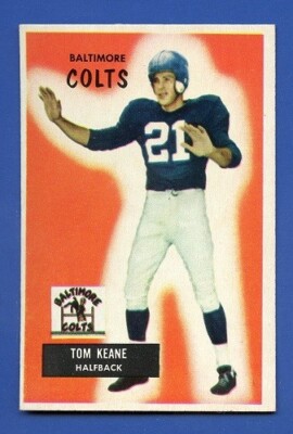 1955 BOWMAN # 30 TOM KEANE BALTIMORE COLTS NM FREE SHIPPING | eBay