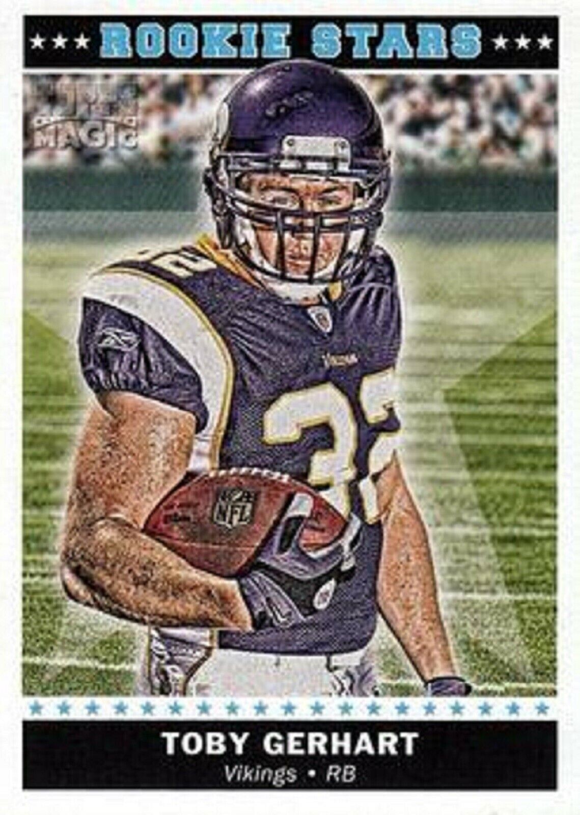 2010 Topps Magic Rookie Stars #RS2 Toby Gerhart Minnesota Vikings | eBay