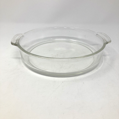 Vintage Pyrex Glass #221 8-1/4 Inch Clear Deep Dish Pie Casserole Plate ...