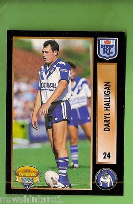 1994 Series 2 RUGBY LEAGUE CARD #24 DARYL HALLIGAN, CANTERBURY BULLDOGS ...