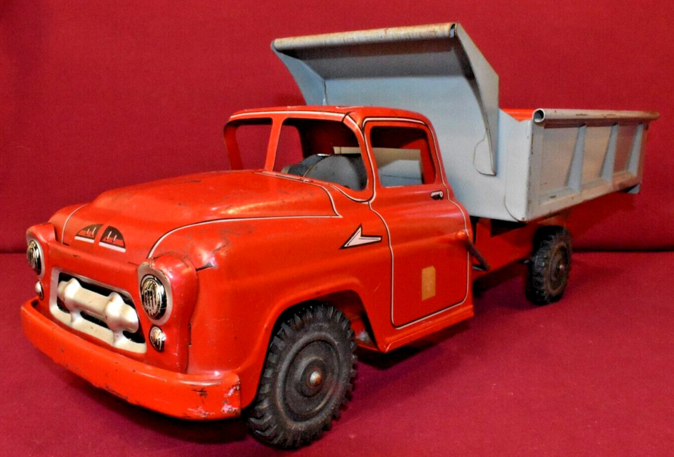 MARX Toys Vintage 50’s HYDRAULIC MECHANICAL ACTION DUMP TRUCK F76 ...