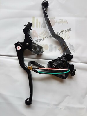 BRAKE LEVER WITH SWITCH & YOKE ASSEMBLY BLACK FOR 22 MM HANDLE BAR ...