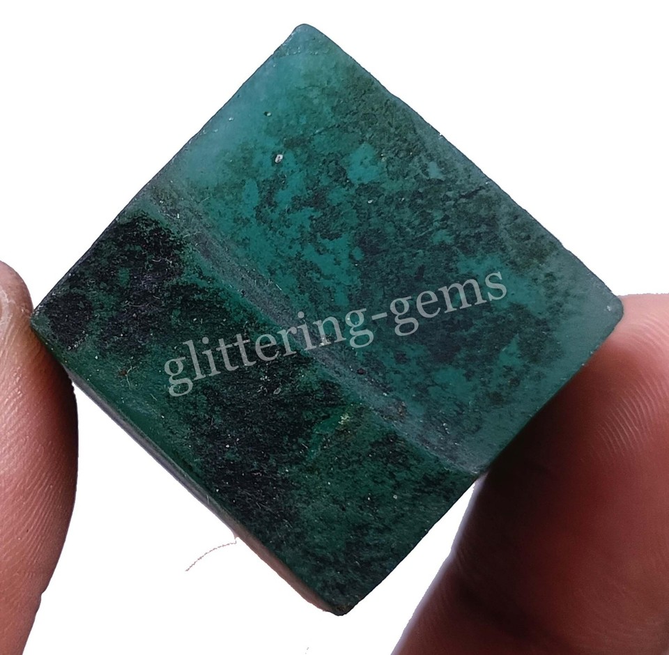 275.00 CT Natural Green Emerald Cube Rough (Dyed) IGL Loose Gemstone ...