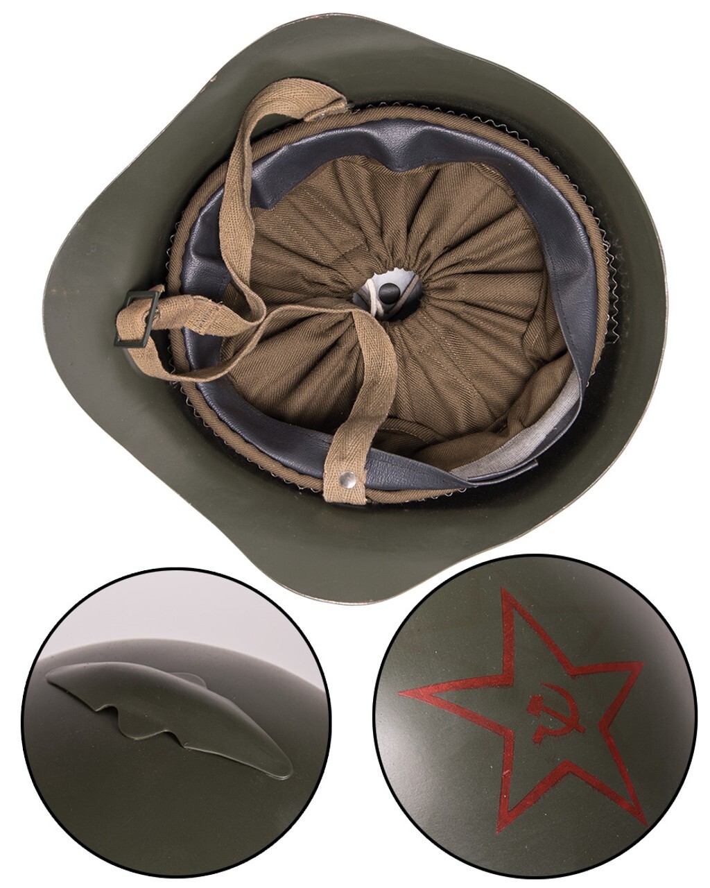Russian Repro M36 Helmet Camo WW2 Green Army Military Metal Soldier ...