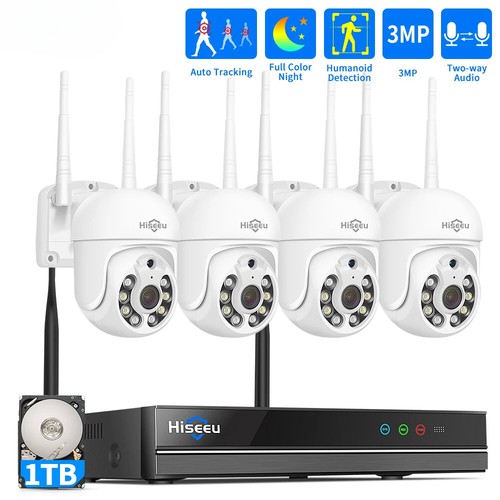 5MP WiFi CCTV Camera Security System Kit 10CH NVR Recorder Set Outdoor ...