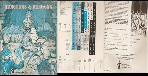 Dungeons & Dragons Basic Rulebook 1979 TSR 2001 Blue Book 3rd Edition ...