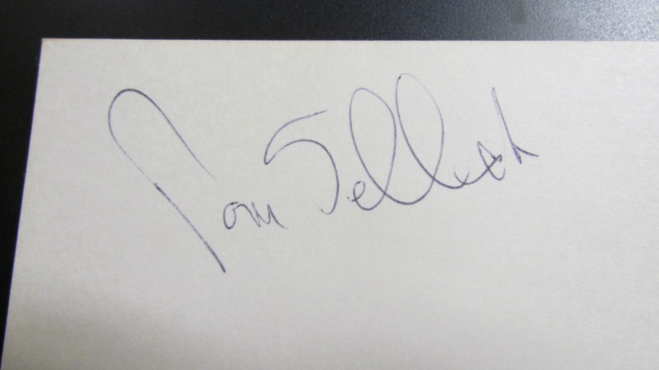 Tom Sellek signed Index Card JSA Certified | eBay