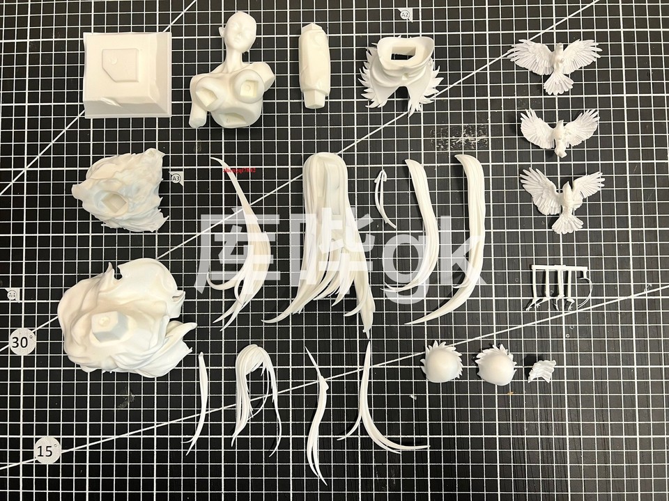 WF Studio Kizumonogatari Oshino Shinobu H22cm Unpainted Resin Statue ...